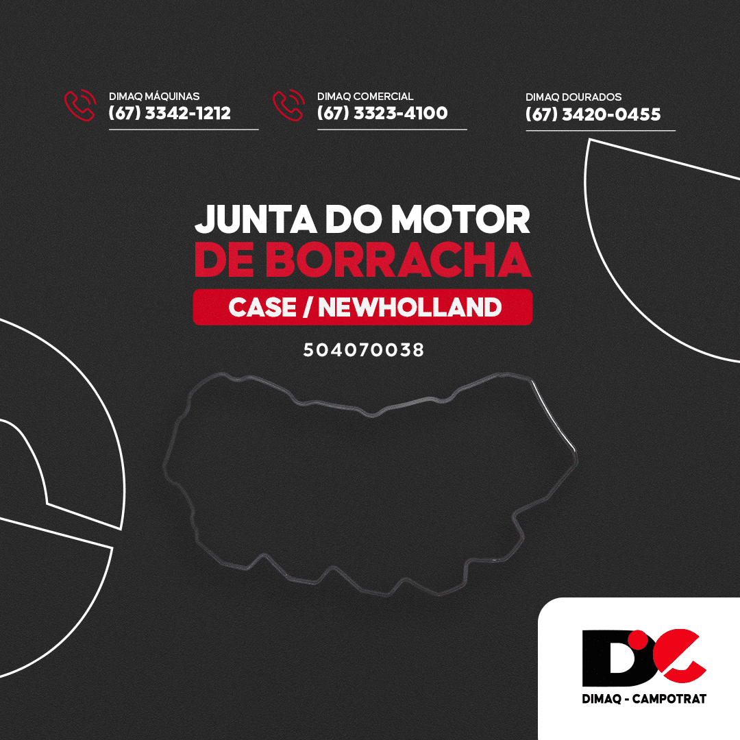 JUNTA DO MOTOR DE BORRACHA 504070038 - Dimaq CG